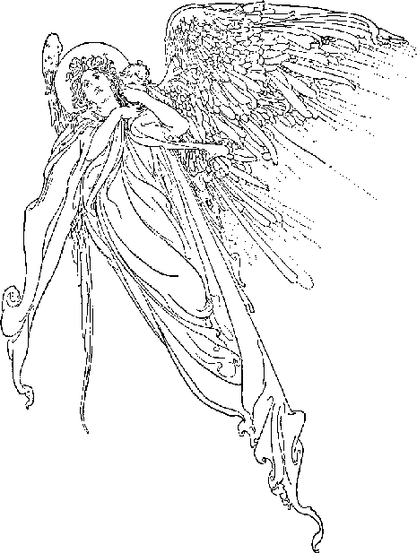 Dibujos para colorear de ángeles - Colorear dibujos infantiles